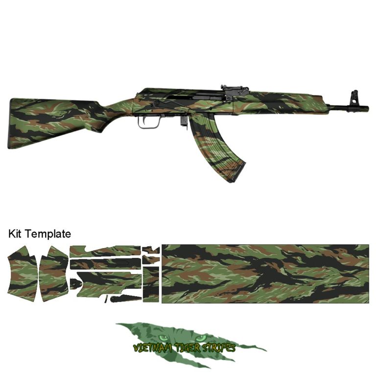 AK-47 Rifle Skin (Vietnam Tiger Stripe) – REAL tactical B2B
