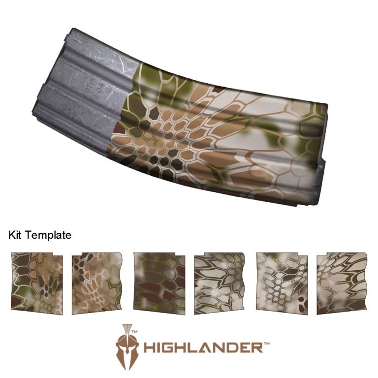 AR-15 Mag Skin – 3 Pack (Kryptek Highlander) – REAL tactical B2B