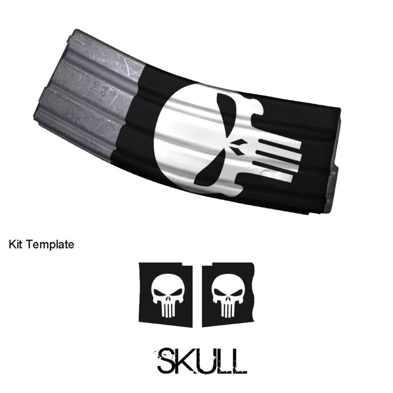 AR-15 Mag Skin (Skull) – REAL tactical B2B