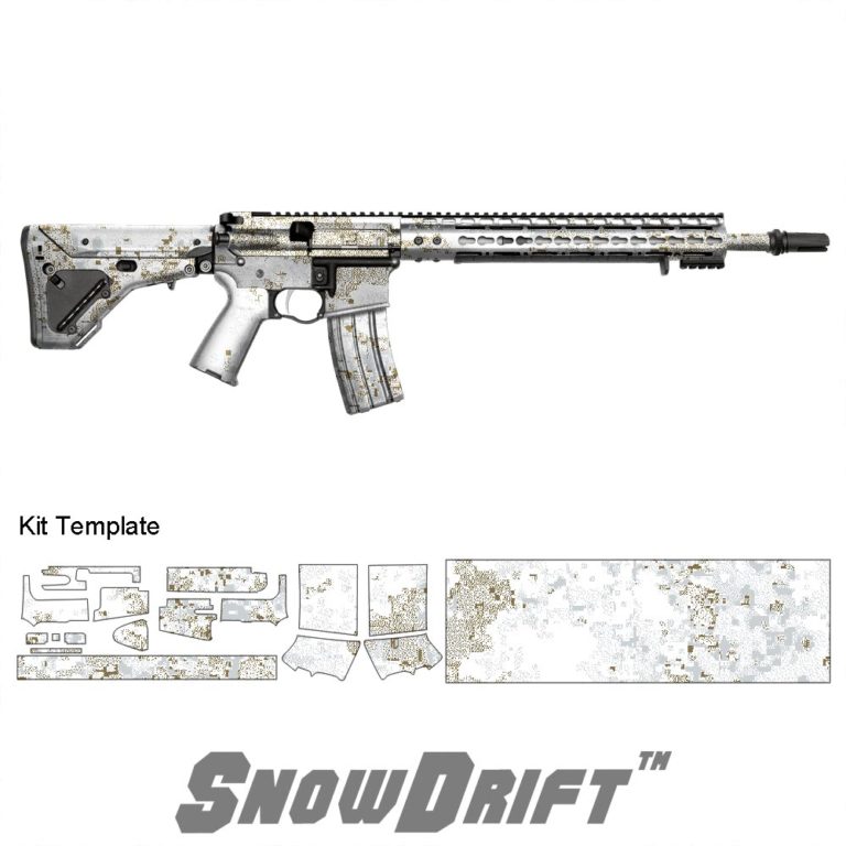 AR-15 Rifle Skin (PenCott SnowDrift) – REAL tactical B2B